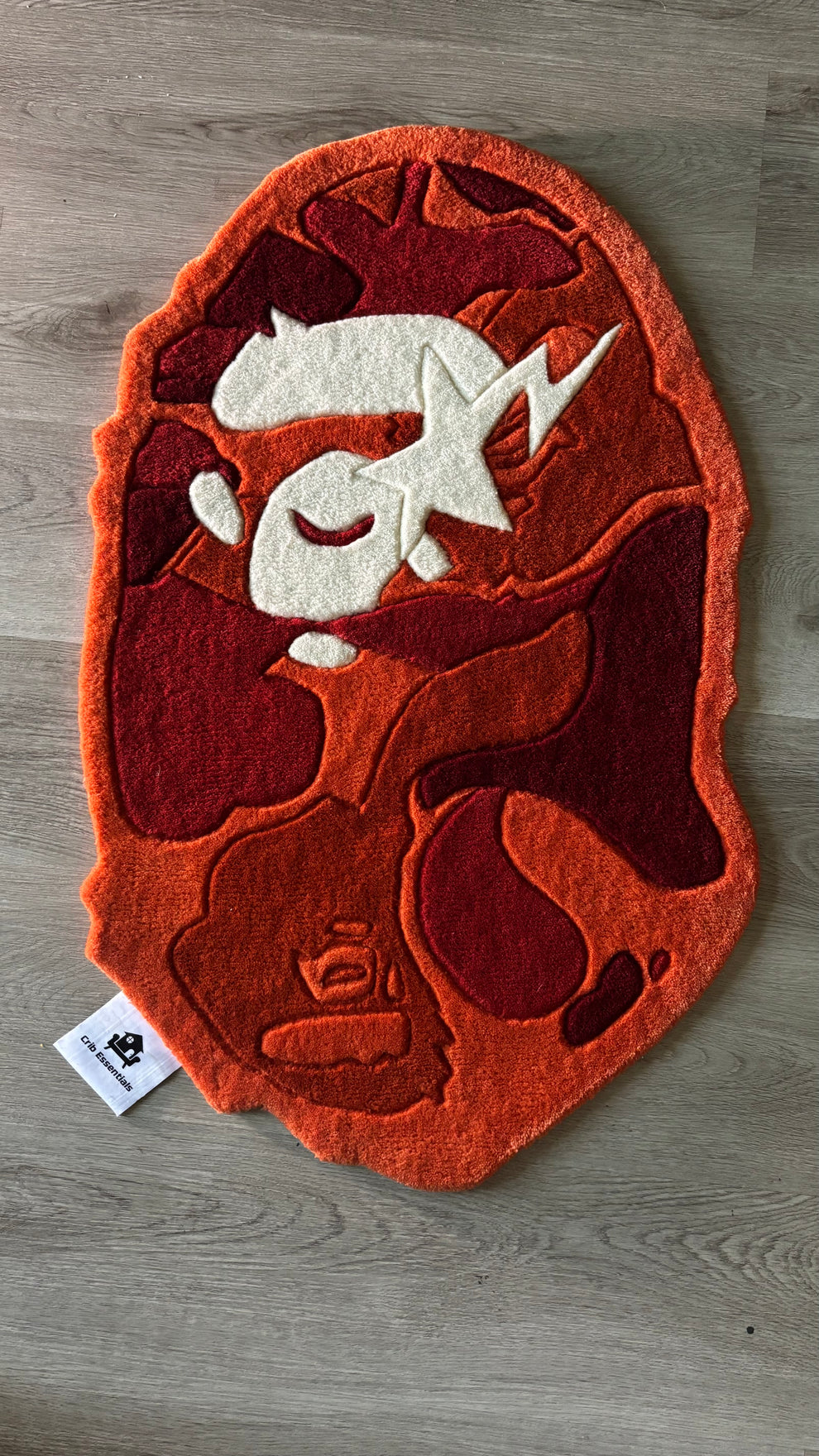 Red Bape Head Rug – Crib Essentials